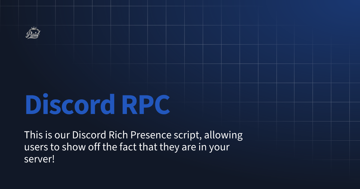 Discord RPC | Paid Development Docs