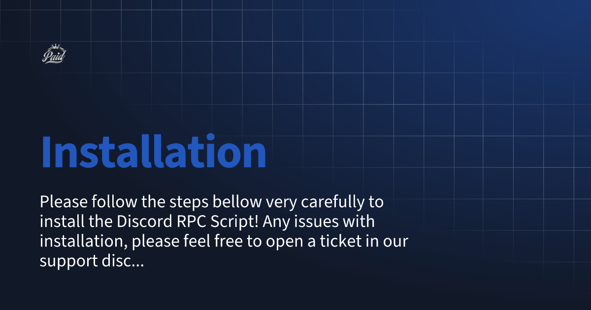 Installation | Paid Development Docs